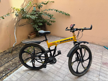 Road Bicycle - HUMMER - X-Large (21-22 inch) - Yellow 26" Bike Speed ...