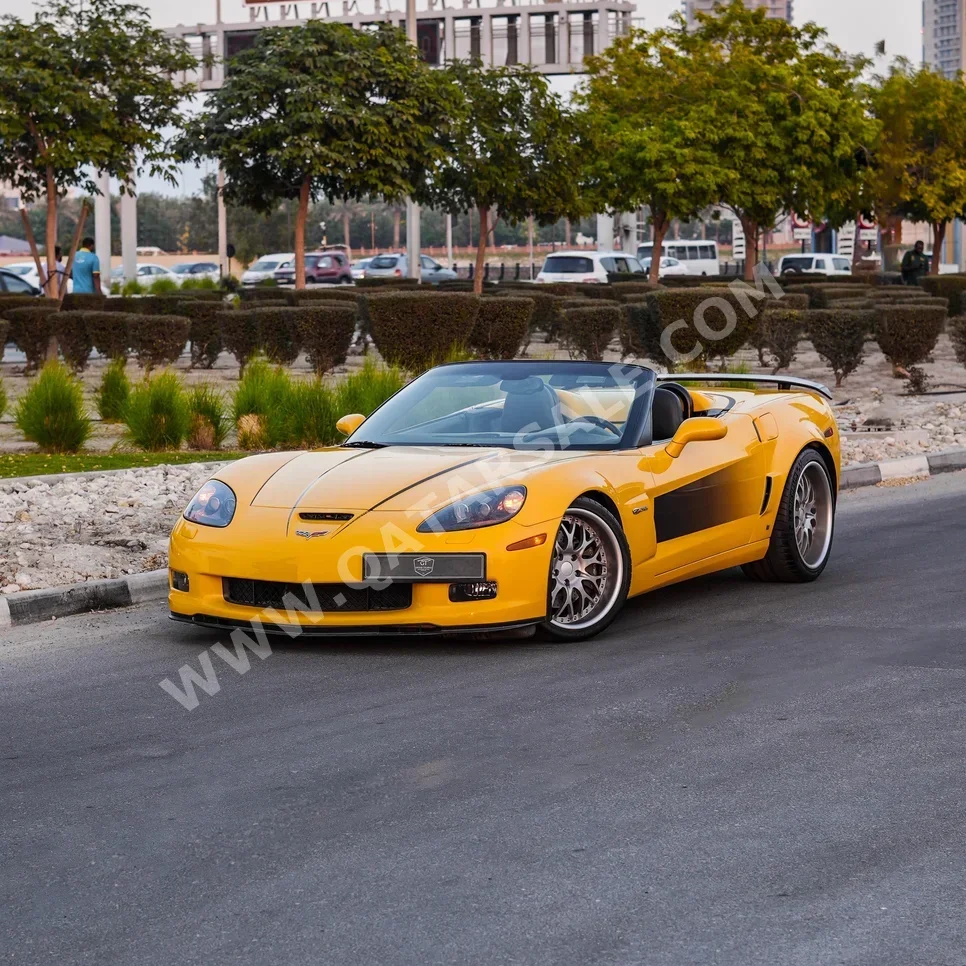 Chevrolet Corvette C6 Yellow 2005 For Sale in Qatar
