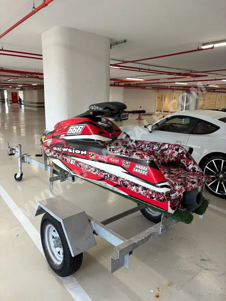 Yamaha Black Super Jet Fish Pro USA 2014 Red & Black With Trailer For ...