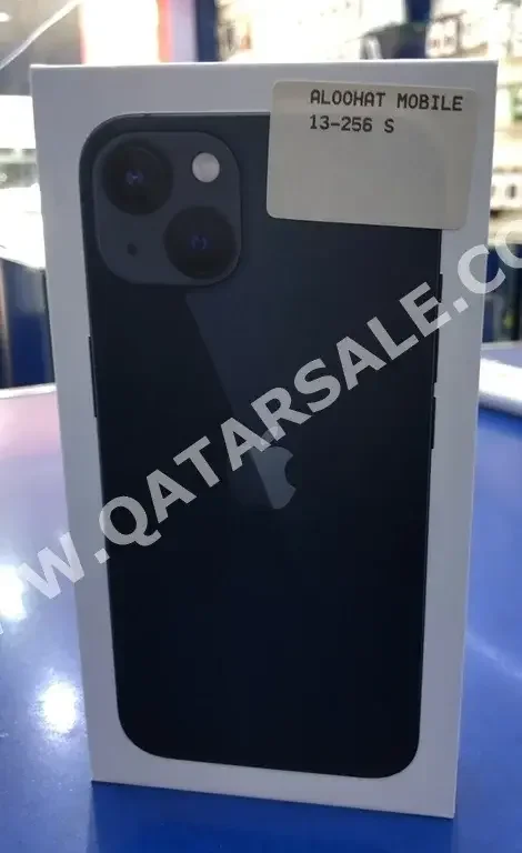 Apple - iPhone 13 - 256 GB - Black 2021 Apple-Lightning Connector 2 12 MP 6 GB 5G Enabled ...