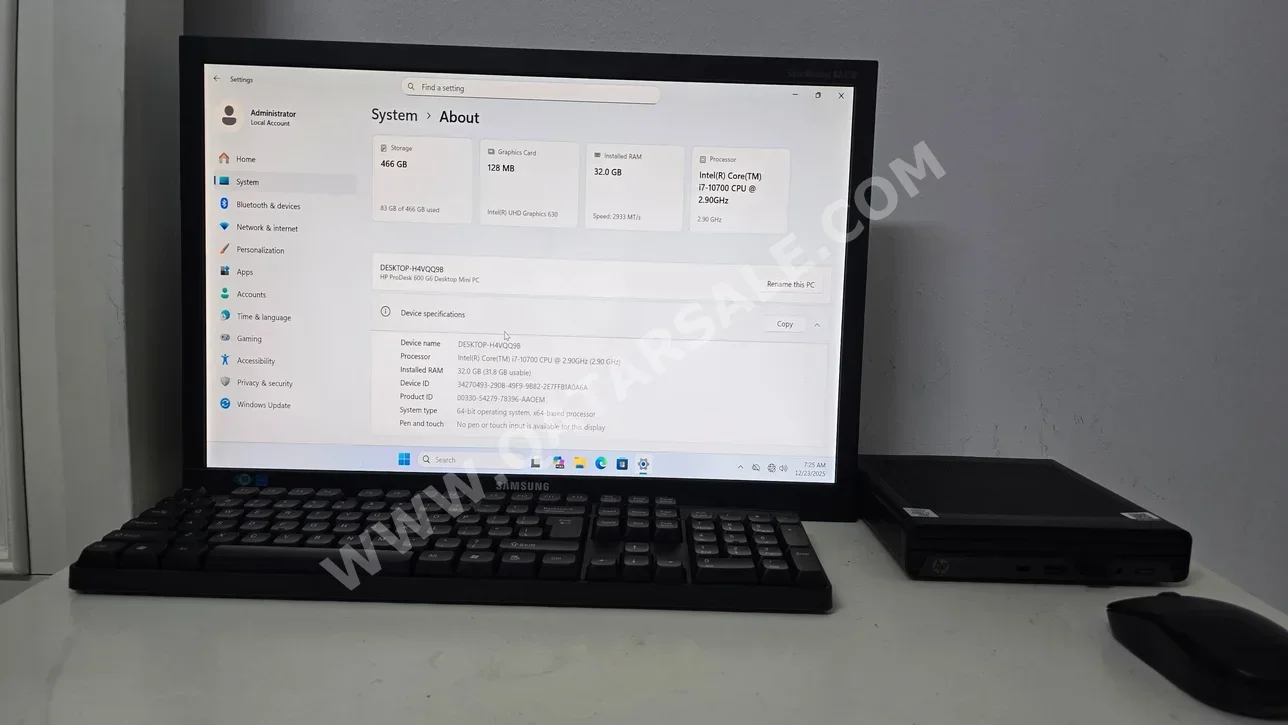 HP 2020 / HP Desktop Pro - Mini Tower 32 GB(2x16) / Windows 10 ...