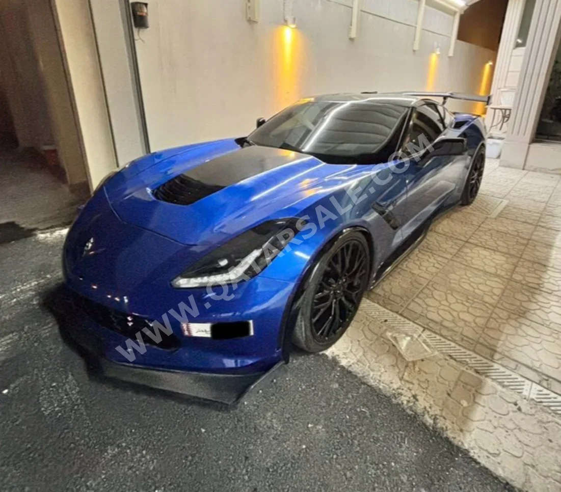 Chevrolet Corvette C7 Blue 2014 For Sale in Qatar