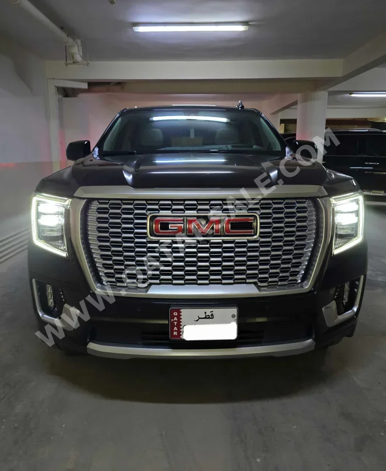 GMC Yukon Denali Black 2022 For Sale in Qatar