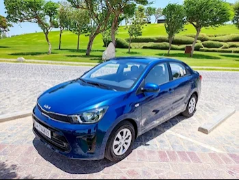 Kia Pegas Sedan Blue For Rent in Qatar