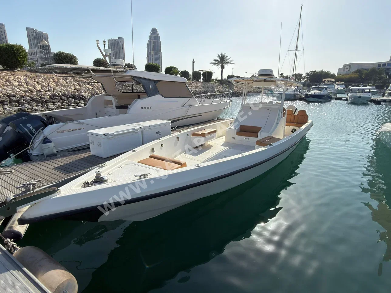 قوارب سريعة بالهامبار قطري قطر 2016 ابيض ماركة المحرك سوزوكي أبيض ...