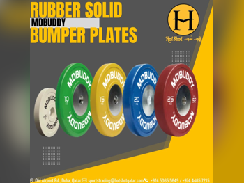 Weights - Dumbbell Plate - MDBuddy - Round - Yellow For Sale in Qatar
