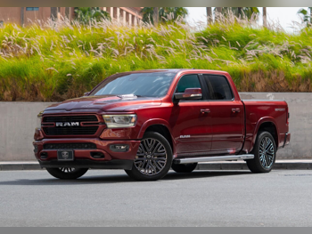 Dodge Ram laramie Maroon 2020 For Sale in Qatar
