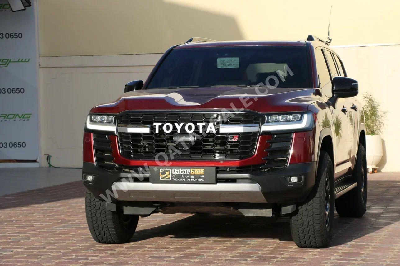 Toyota Land Cruiser GR Sport Twin Turbo Maroon 2022 For Sale in Qatar