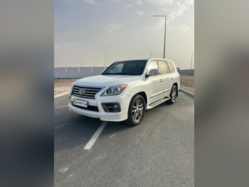 Lexus LX 570 S White 2014 For Sale in Qatar