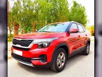 Kia SELTOS SUV 2x4 Red For Rent in Qatar