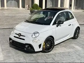 Fiat abarth 595 White Hatchback For Rent in QAR