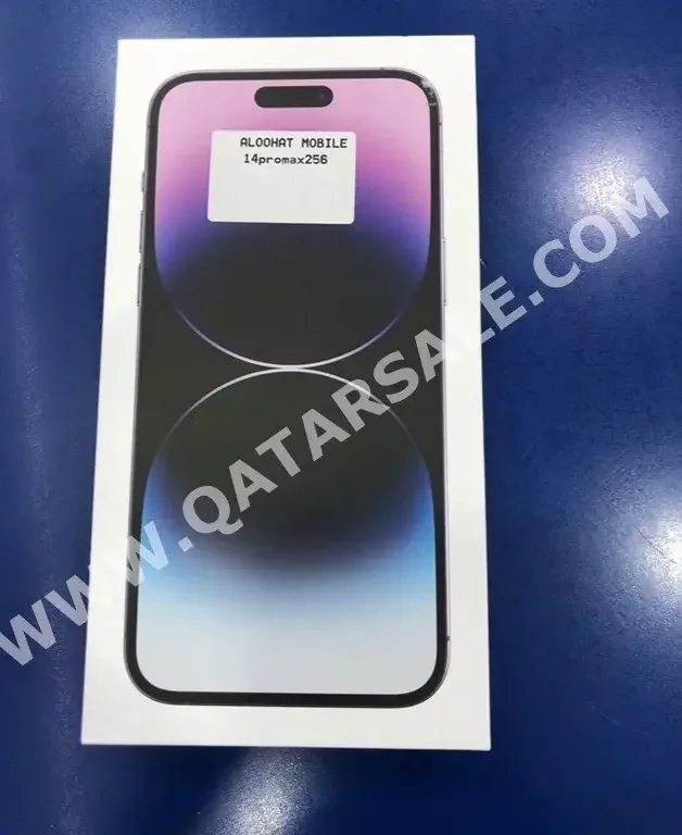 Apple - Iphone 14 - Pro Max - 256 GB - Purple 2022 Apple-Lightning Connector For Sale in Qatar