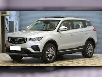 Geely azkarra Silver 2x4 For Rent in Qatar